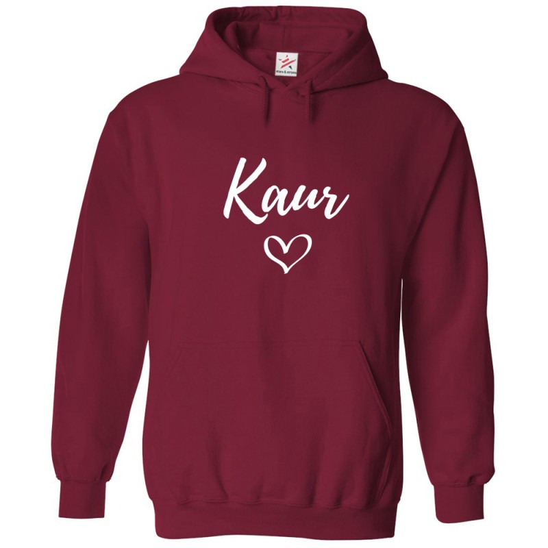 Kaur Lioness Princess Sikh Name Print Unisex Hoodie